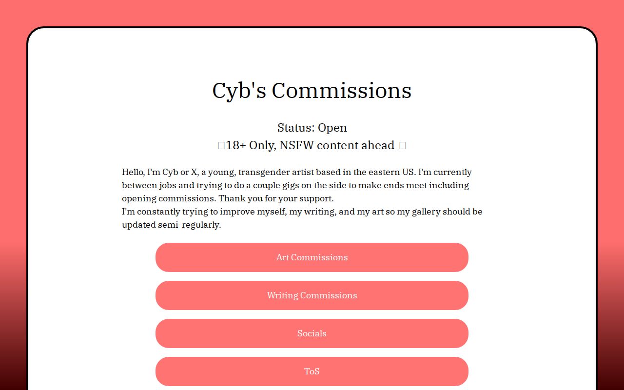 Cyb's Commissions